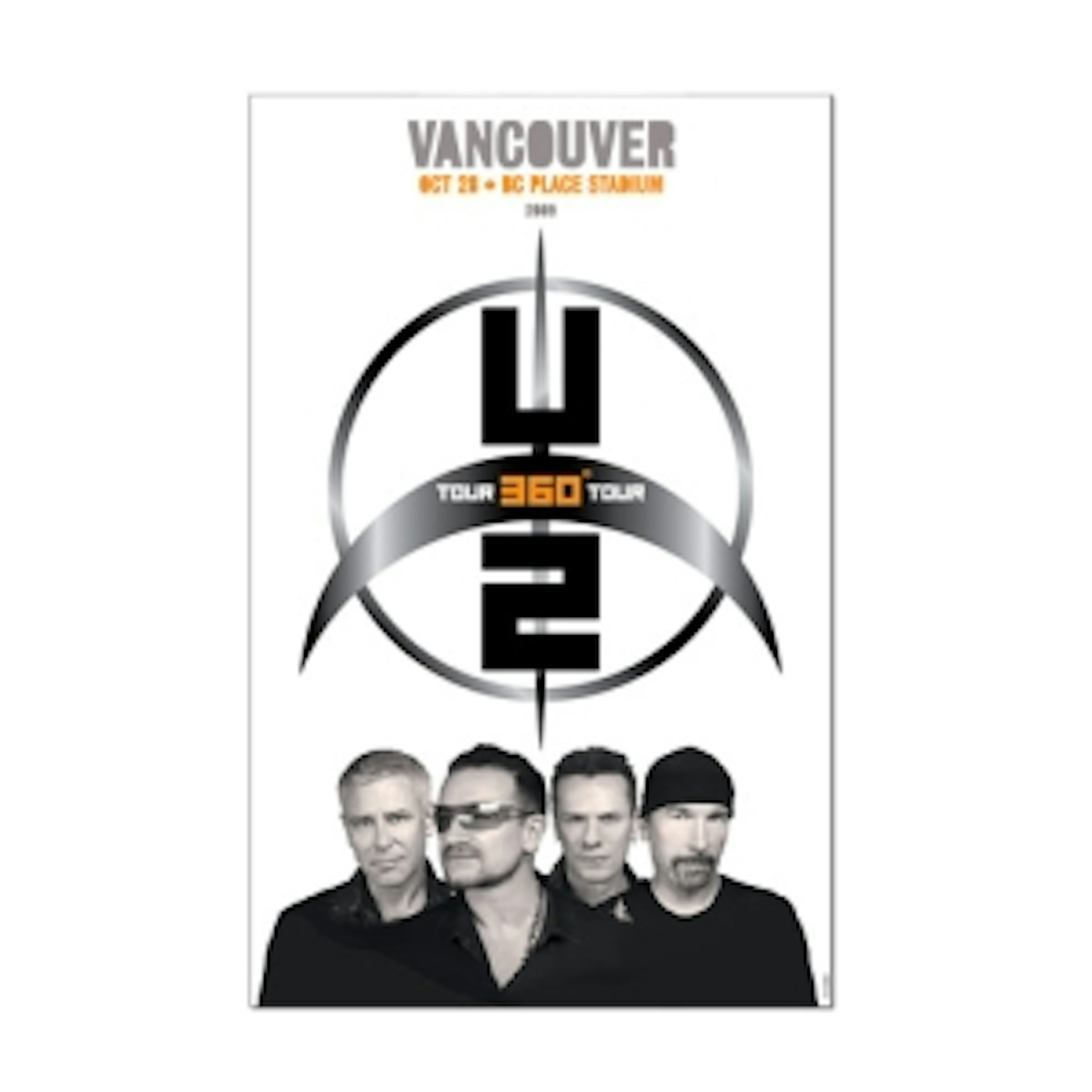 U2 Vancouver Event Poster