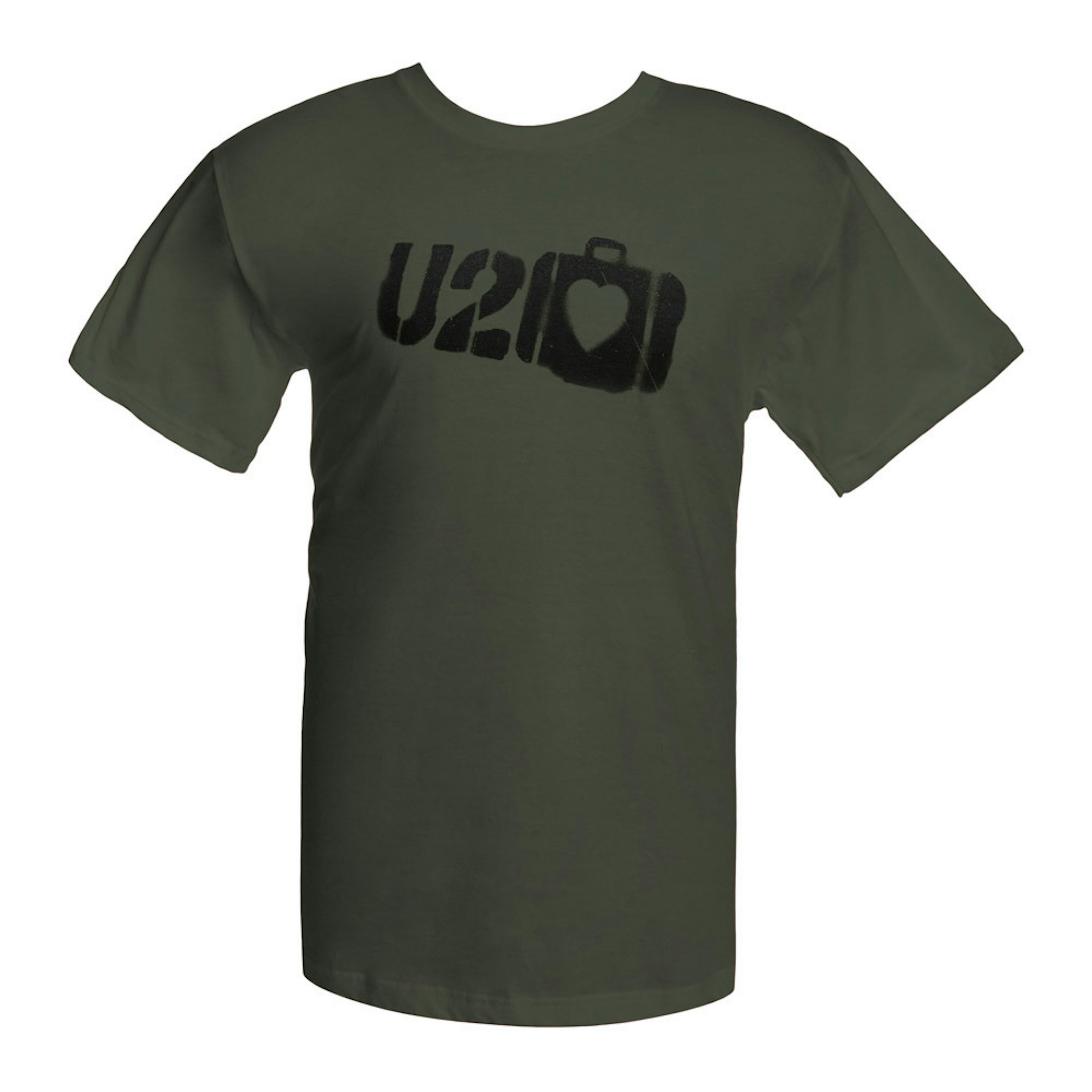 U2 Elevation Tour Suitcase Logo Green T-Shirt