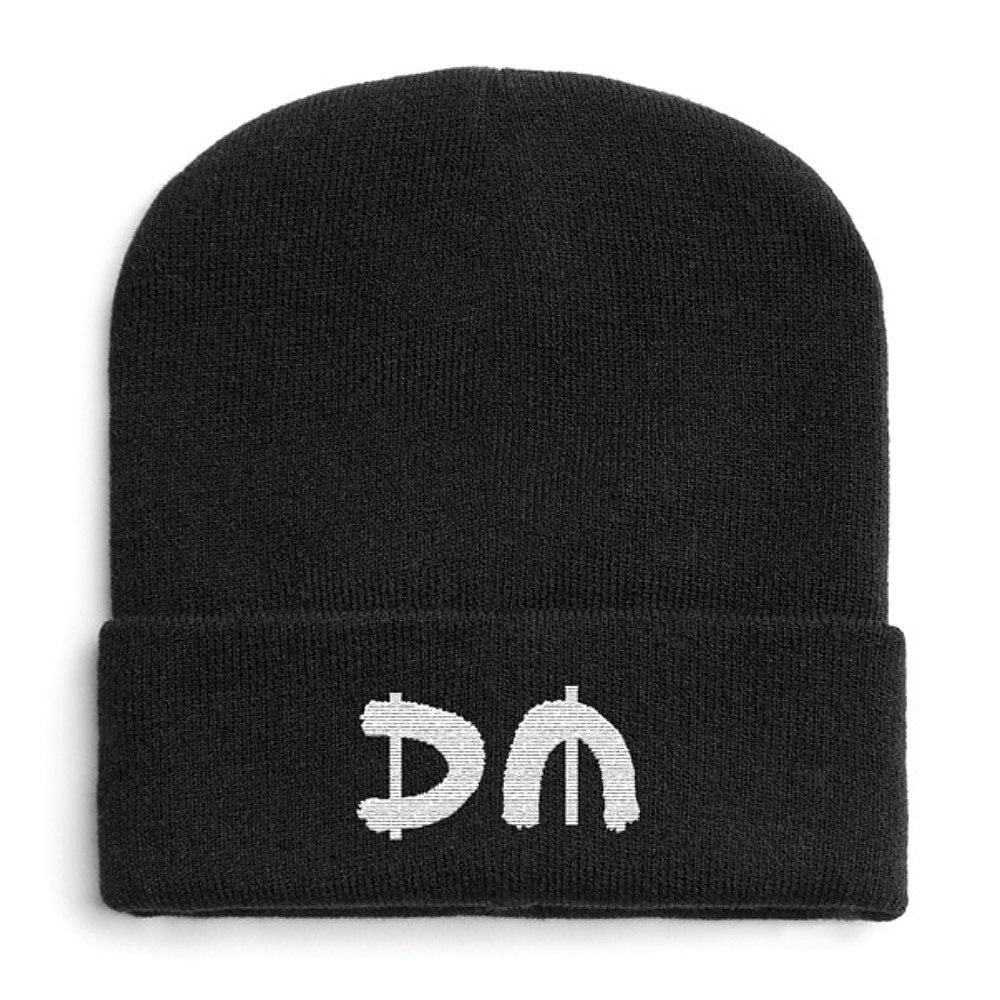 Depeche Mode Silver DM Turn Up Beanie