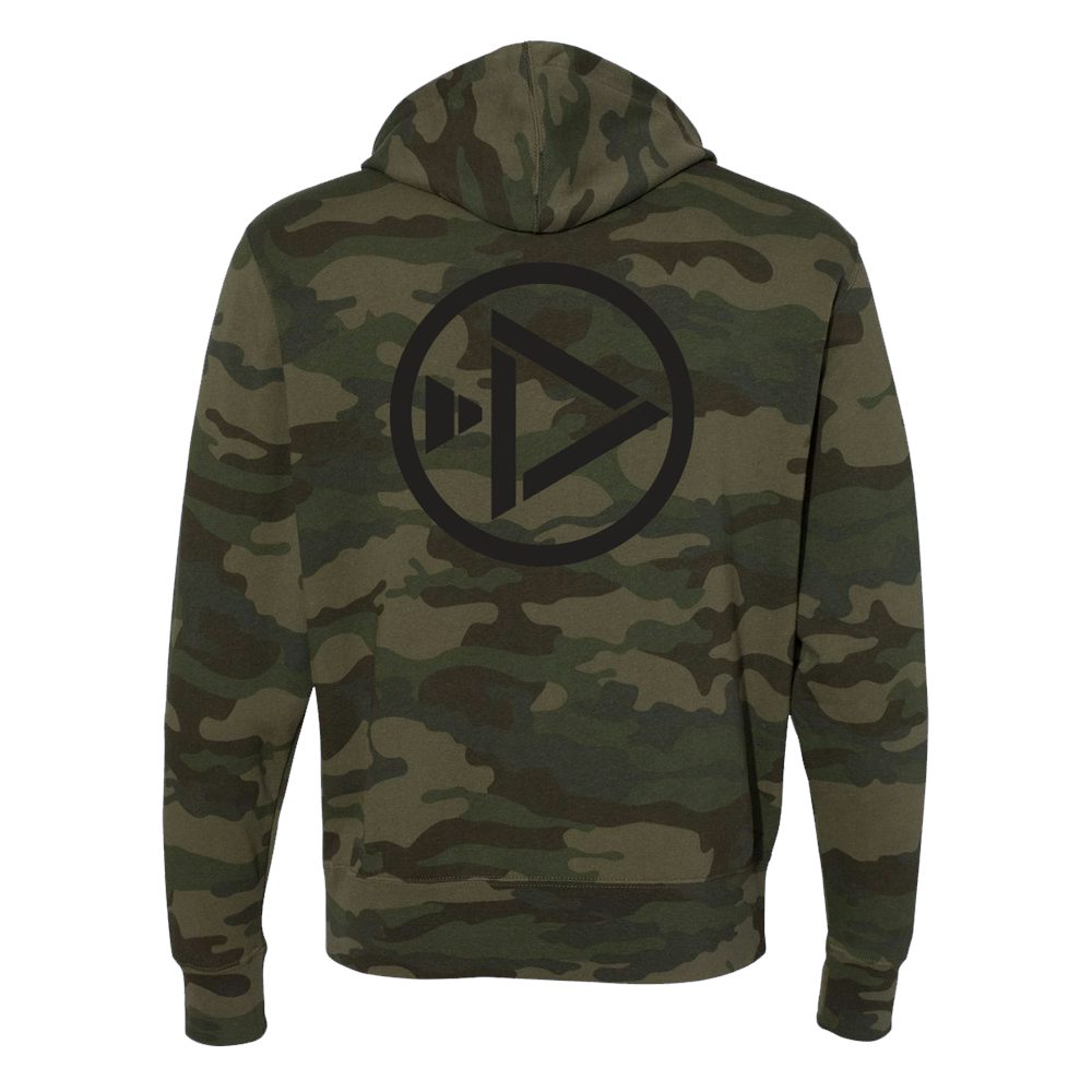 Building 429 Camo Hoodie (Black Logo)