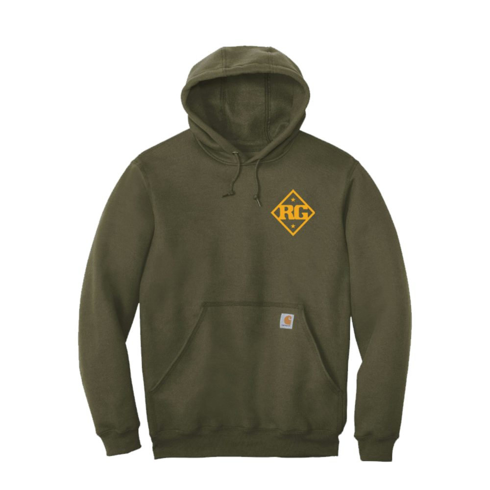 Riley Green RG Logo Carhartt Hoodie - Moss
