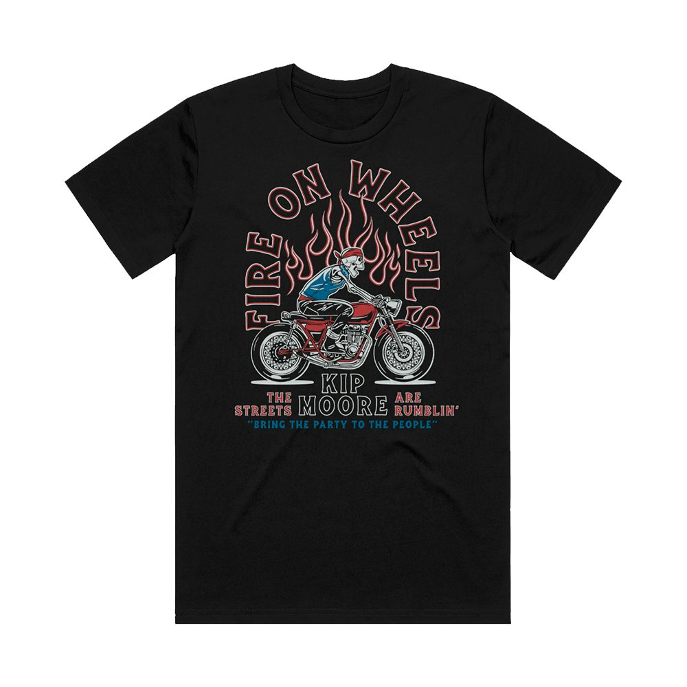 Kip Moore Skeleton Bike Tee