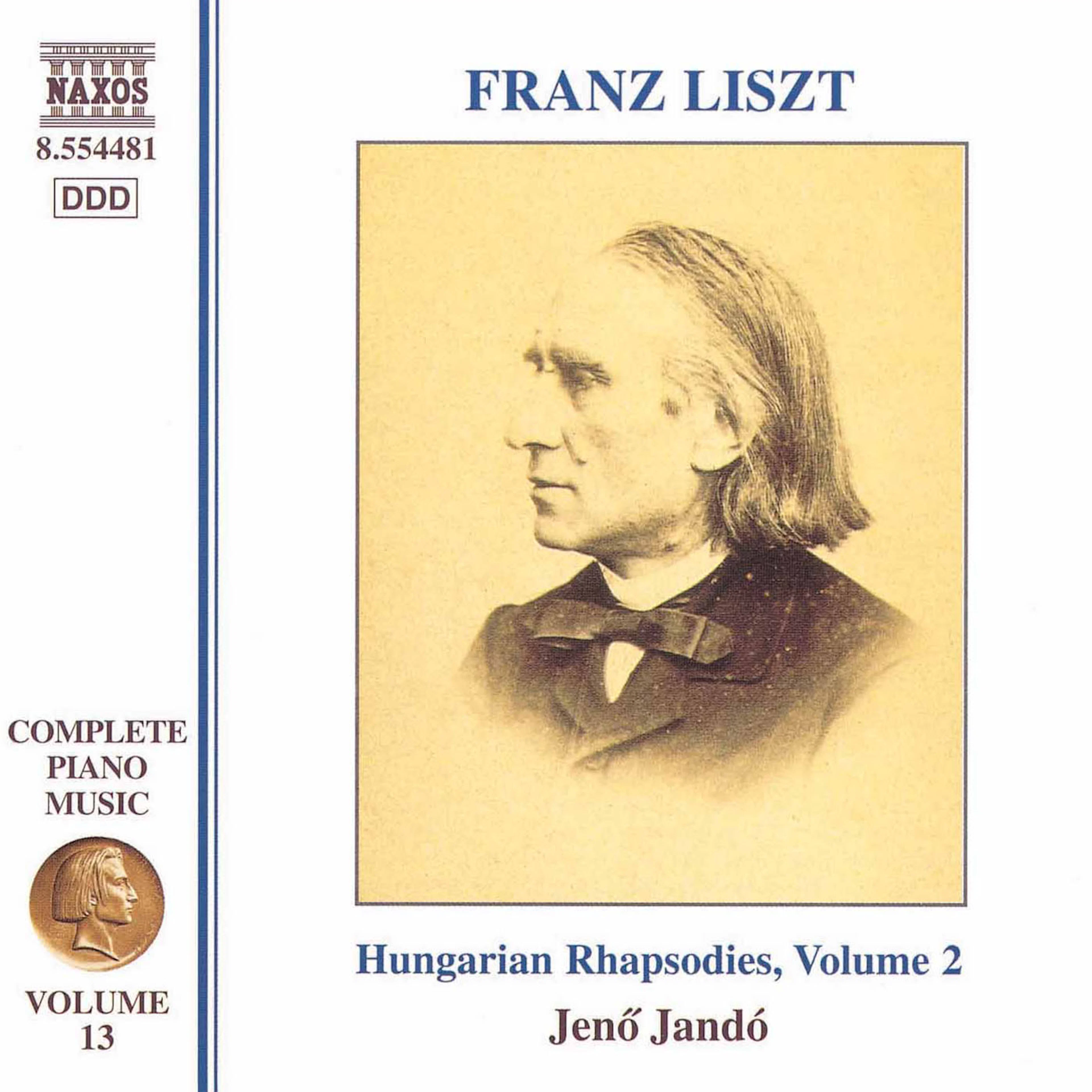Franz Liszt COMPLETE PIANO MUSIC 13 / HUNGARIAN RHAPSODIES 2 CD