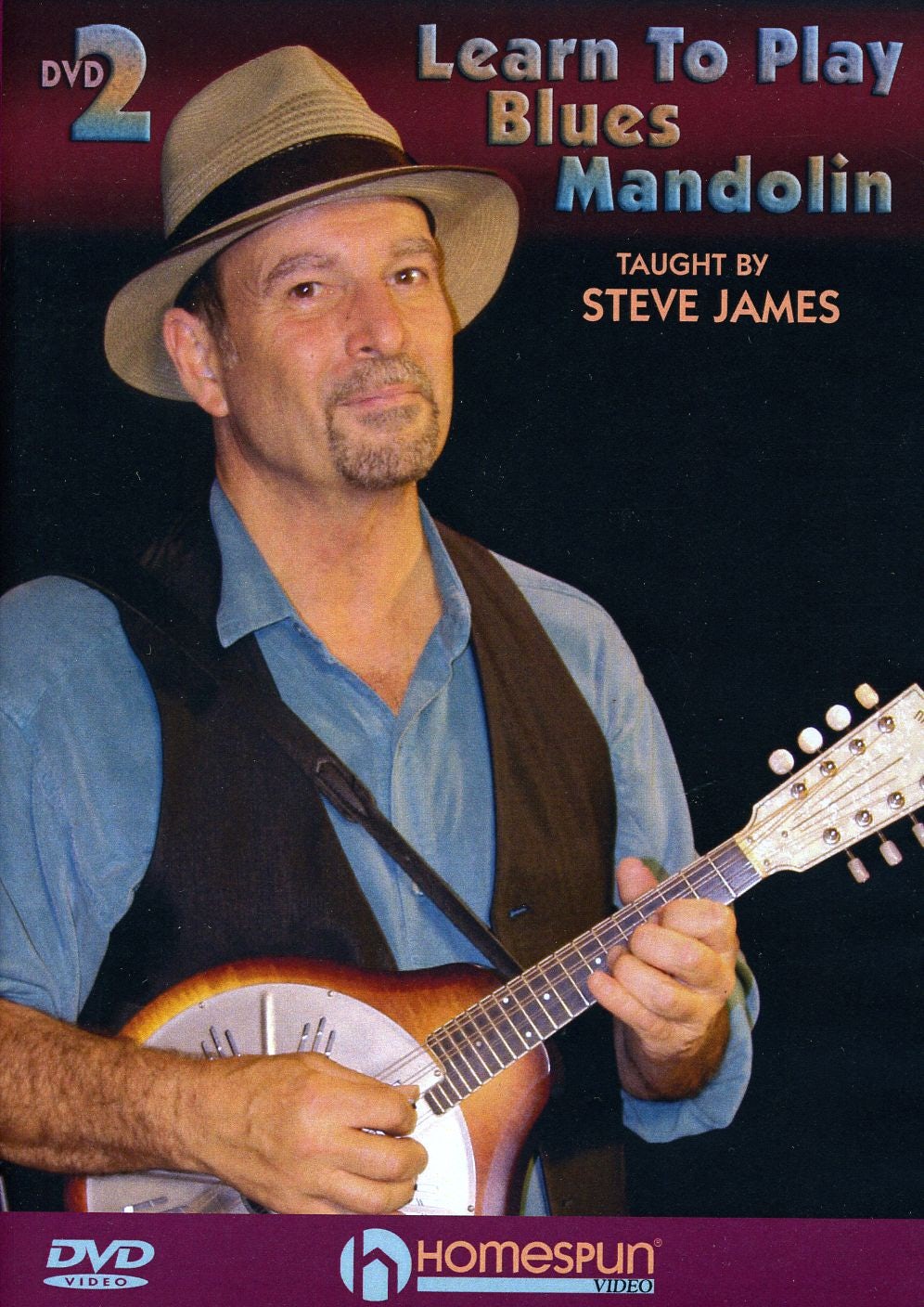 Steve James LEARN TO PLAY BLUES MANDOLIN 2 DVD