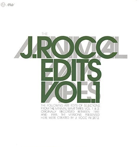 J Rocc Minimal Wave Edits Volume 1 Vinyl Record