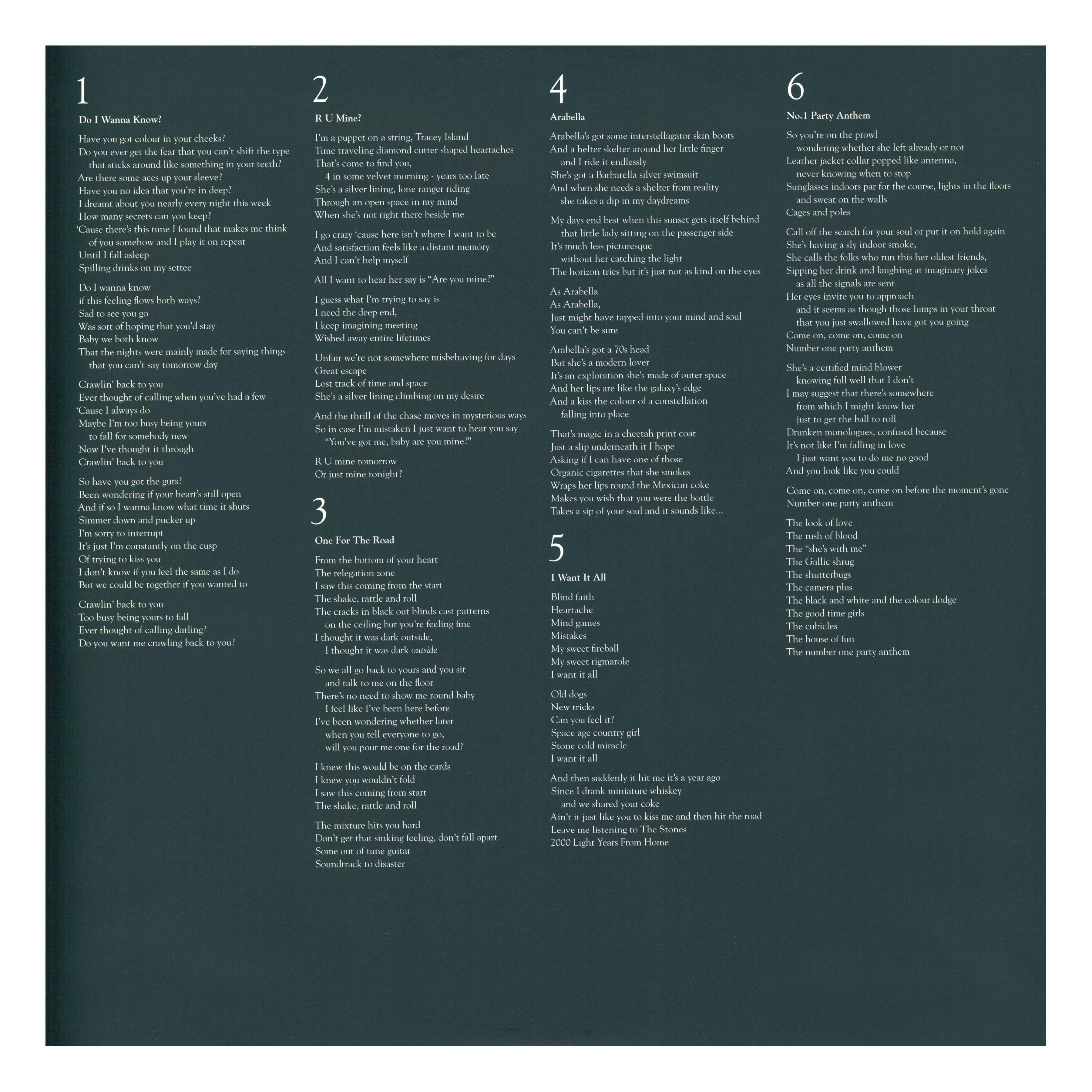 Arctic Monkeys AM Vinyl Record