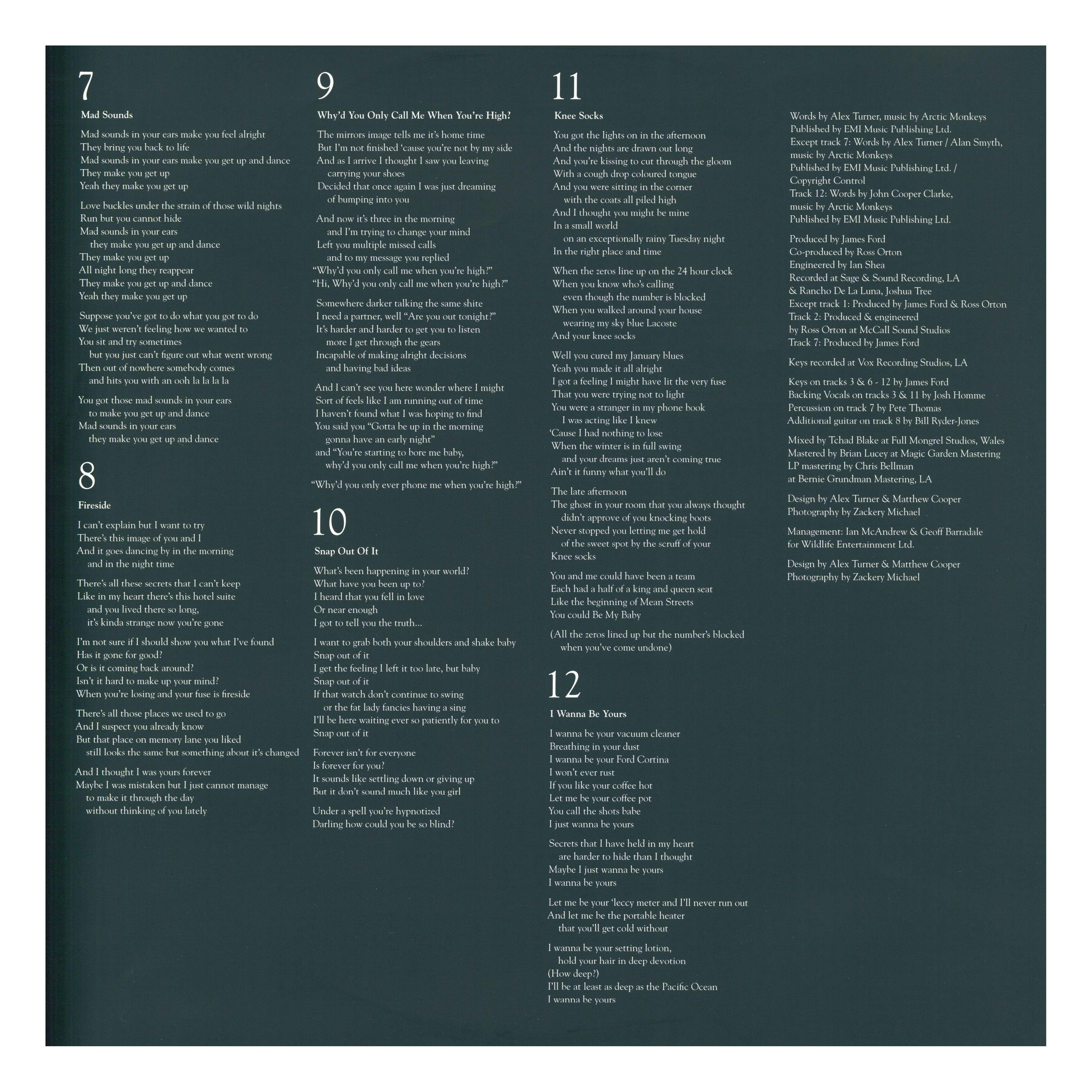 Arctic Monkeys AM Vinyl Record