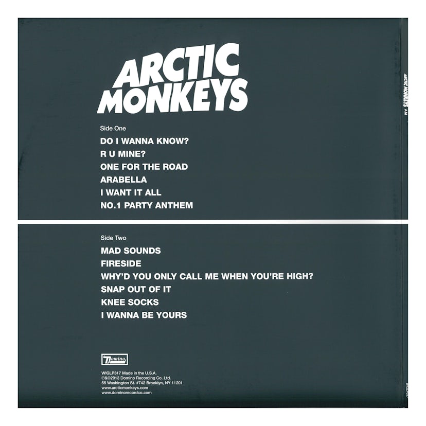 Arctic Monkeys AM Vinyl Record