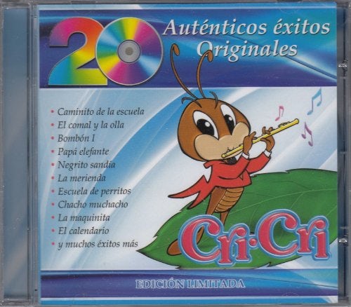 Cri-Cri 20 AUTENTICOS EXITOS ORIGINALES CD