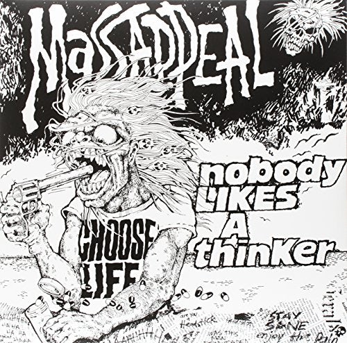 Massappeal NOBODY LIKES A THINKER (RED & BLACK SPLOTCHED) Vinyl Record