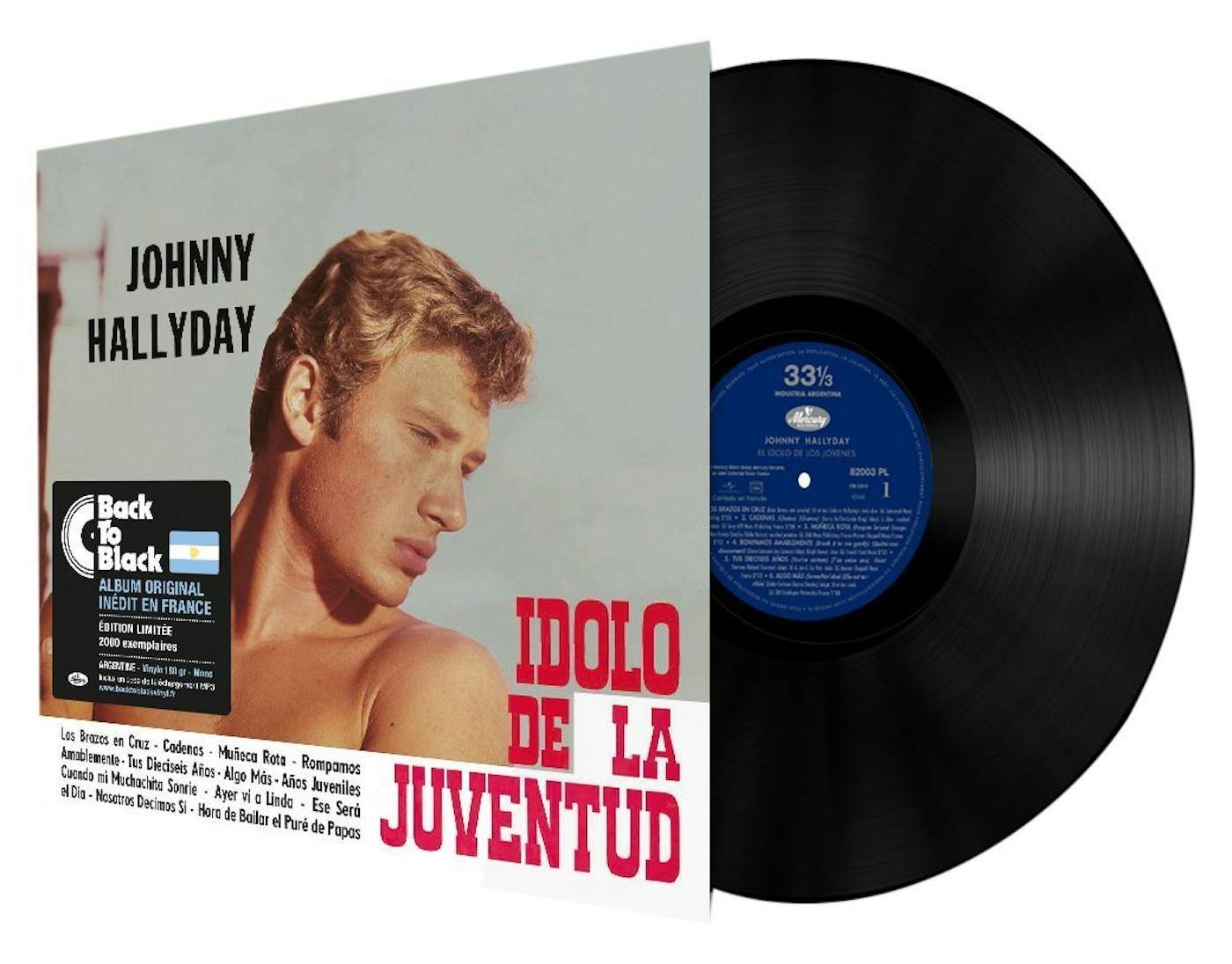 Johnny Hallyday EL IDOLO DE LA JUVENTUD Vinyl Record