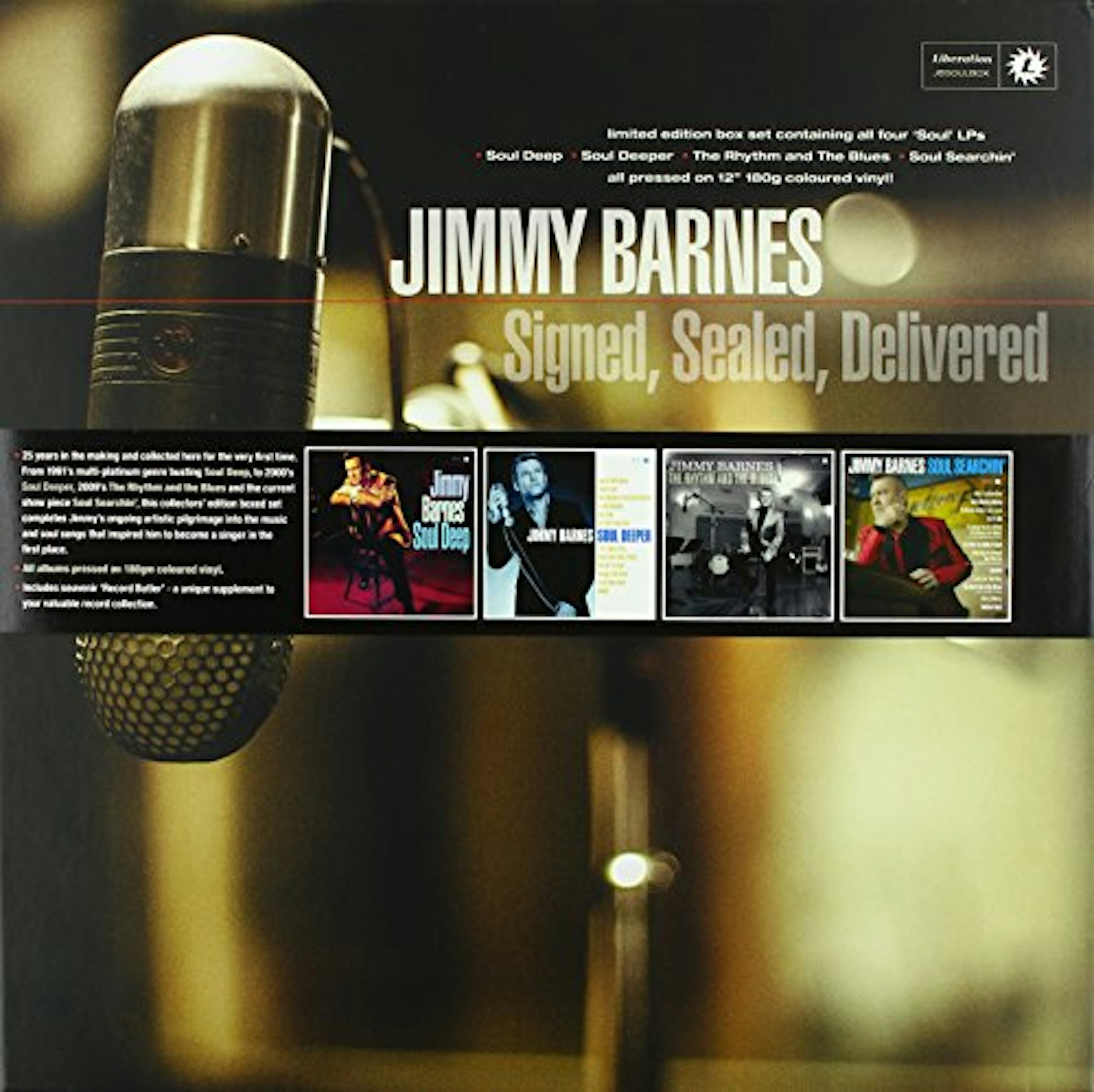 Jimmy Barnes SIGNED SEALED DELIVERED Vinyl Record