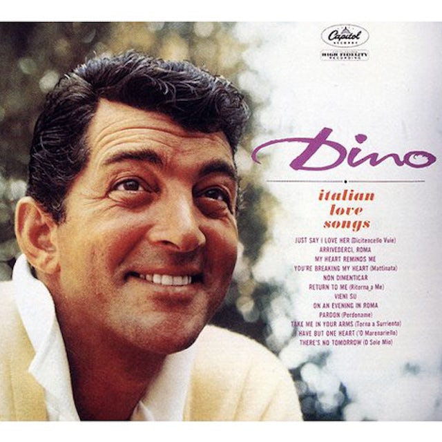 Dean Martin DINO: ITALIAN LOVE SONGS Vinyl Record