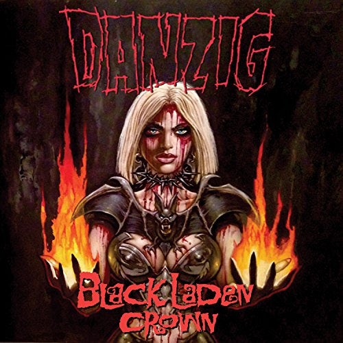 Danzig BLACK LADEN CROWN (RED SPLATTER VINYL) Vinyl Record