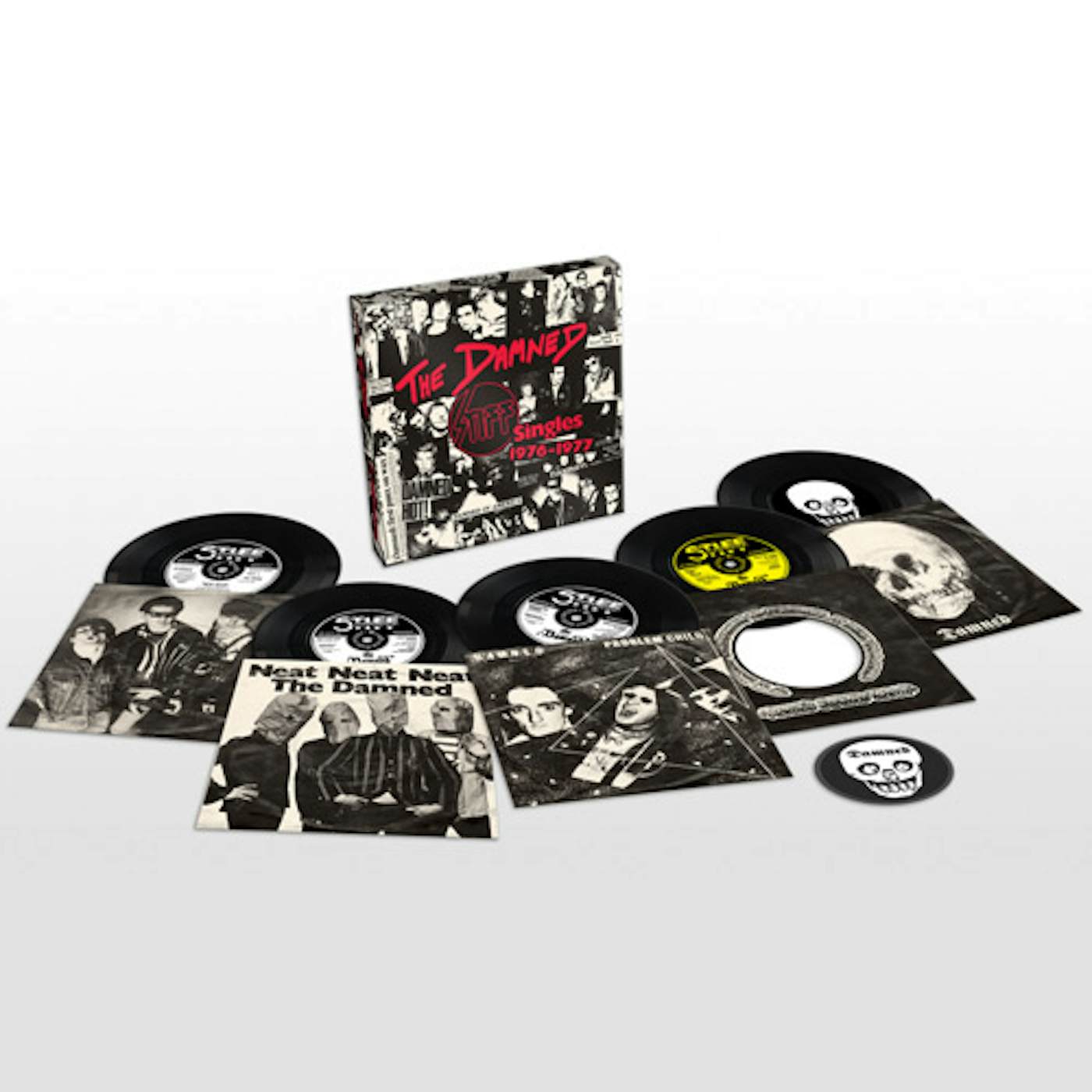 The Damned STIFF SINGLES 1976 - 1977 Vinyl Record Box Set