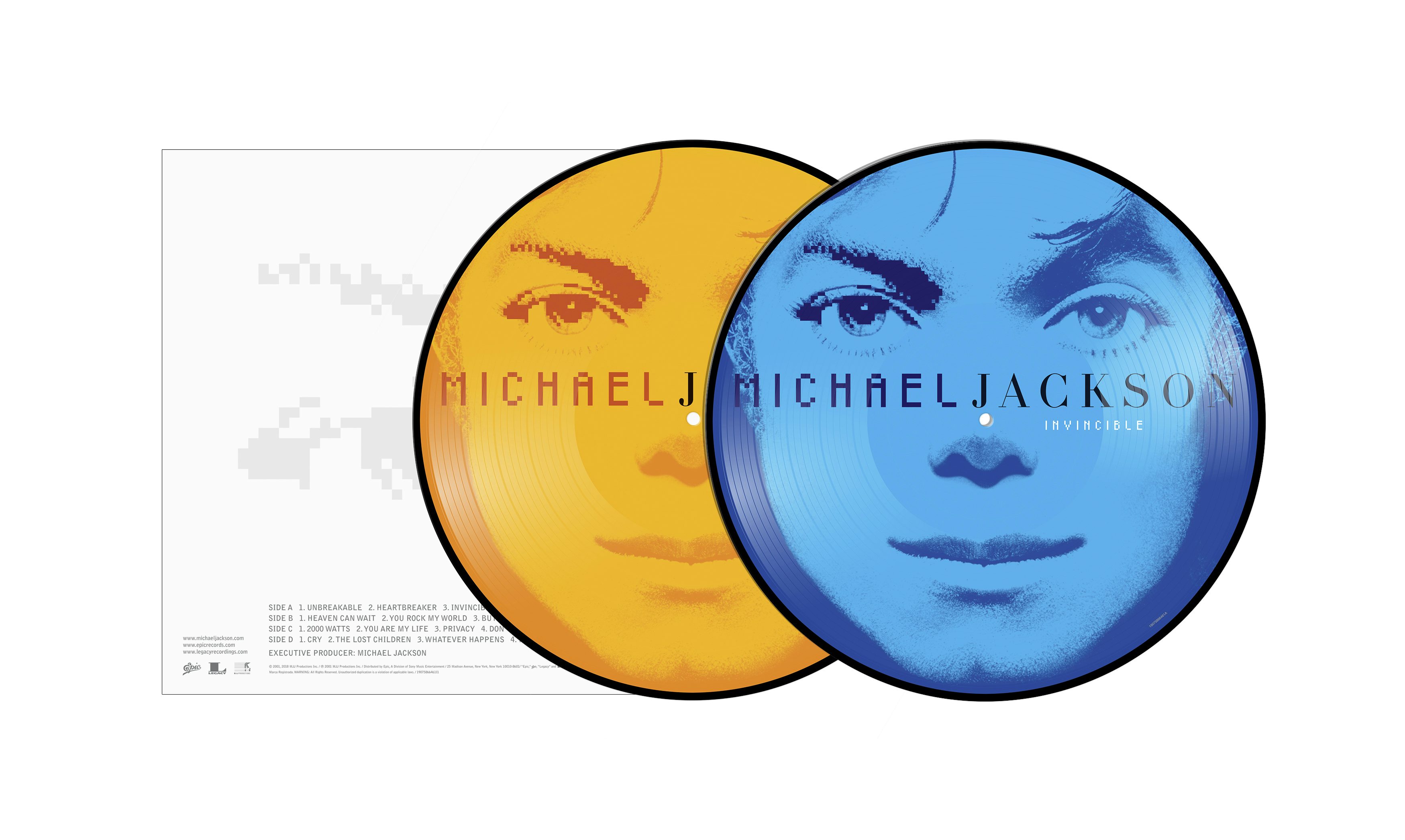 Michael Jackson INVINCIBLE Vinyl Record