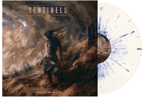 Sentinels COLLAPSE BY DESIGN (BONE W/ BLUE SPLATTER) Vinyl Record