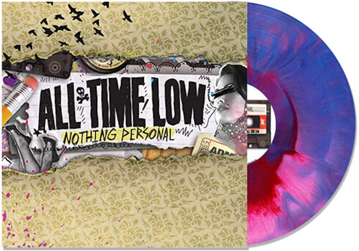 All Time Low Nothing Personal (Pink/Blue) Vinyl Record