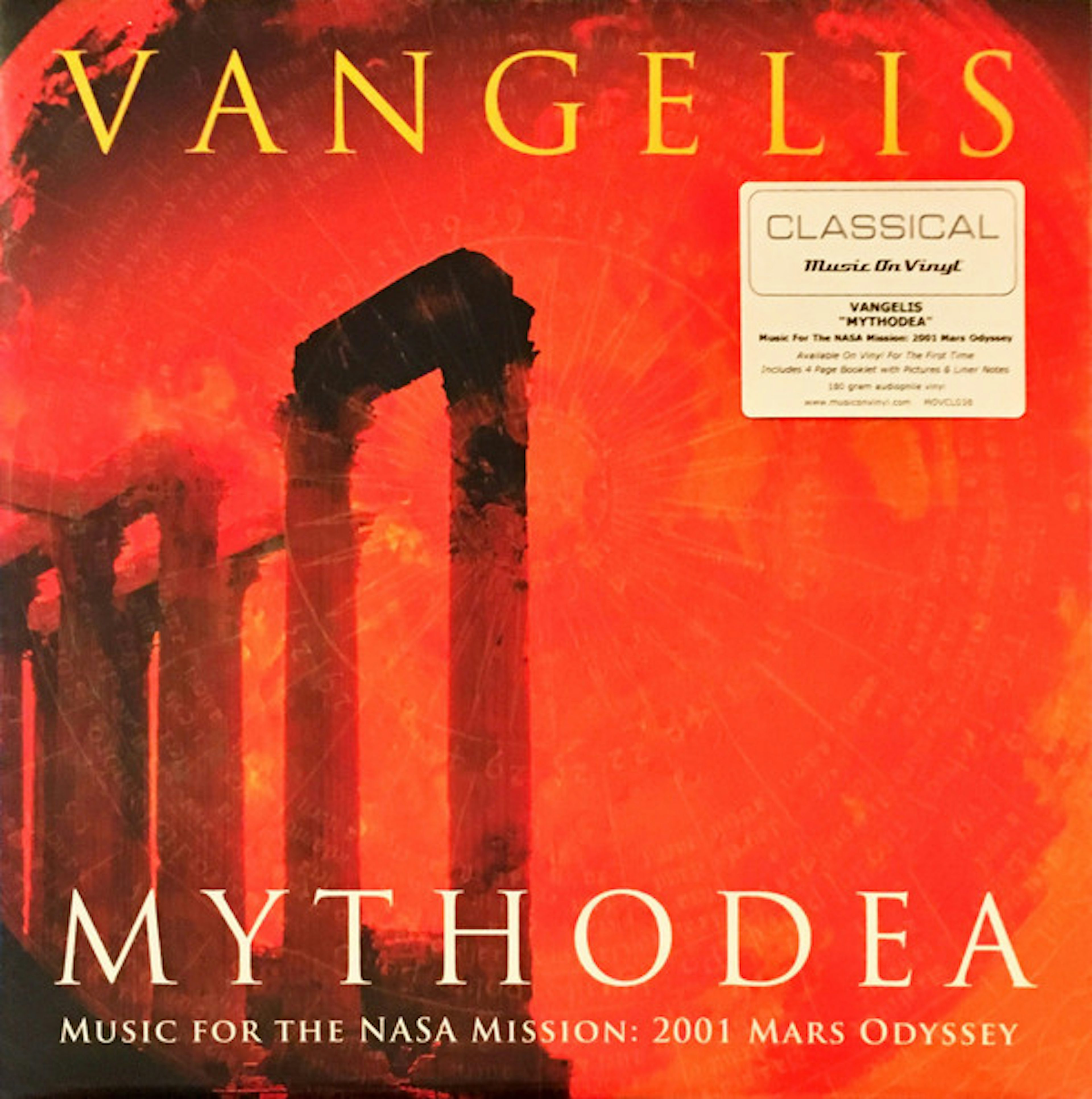 Vangelis MYTHODEA (MUSIC FOR THE NASA MISSION 2001 MARS Vinyl Record