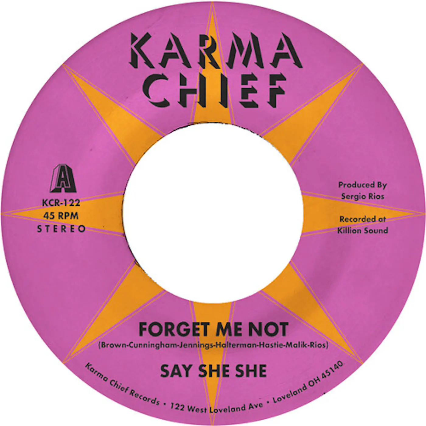 Say She She FORGET ME NOT / BLOW MY MIND (OPAQUE WHITE) Vinyl Record