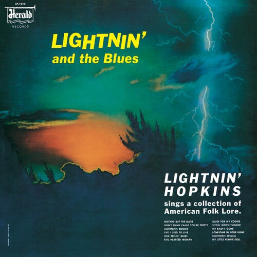 Lightnin' Hopkins LIGHTNIN' & THE BLUES - GREEN Vinyl Record