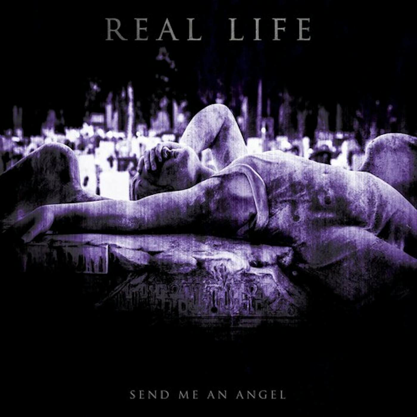 Real Life SEND ME AN ANGEL - PURPLE/SILVER SPLATTER Vinyl Record