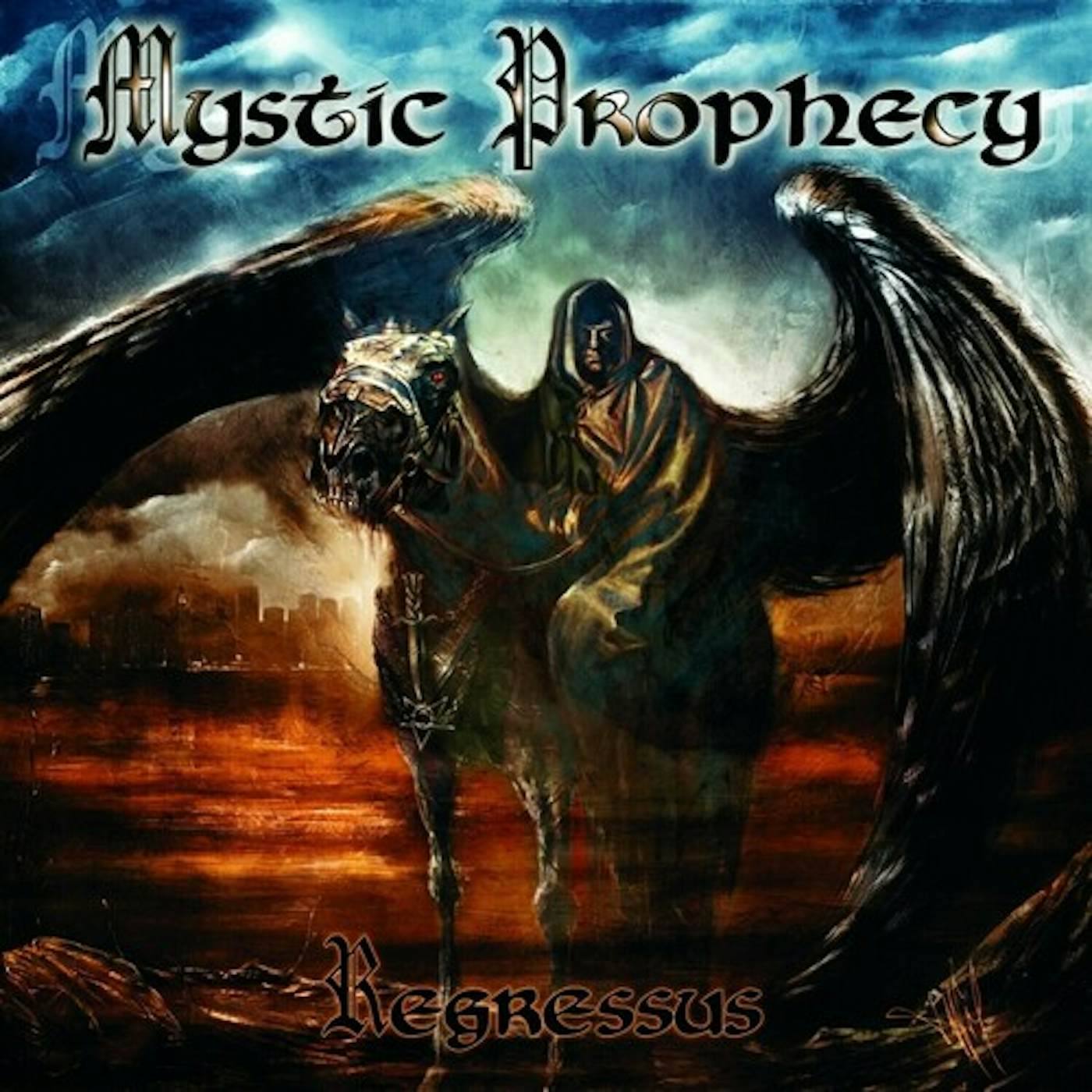 Mystic Prophecy REGRESSUS - GOLD Vinyl Record