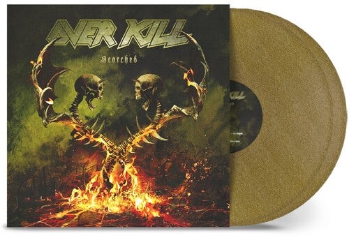 Overkill SCORCHED - AZTEC GOLD Vinyl Record