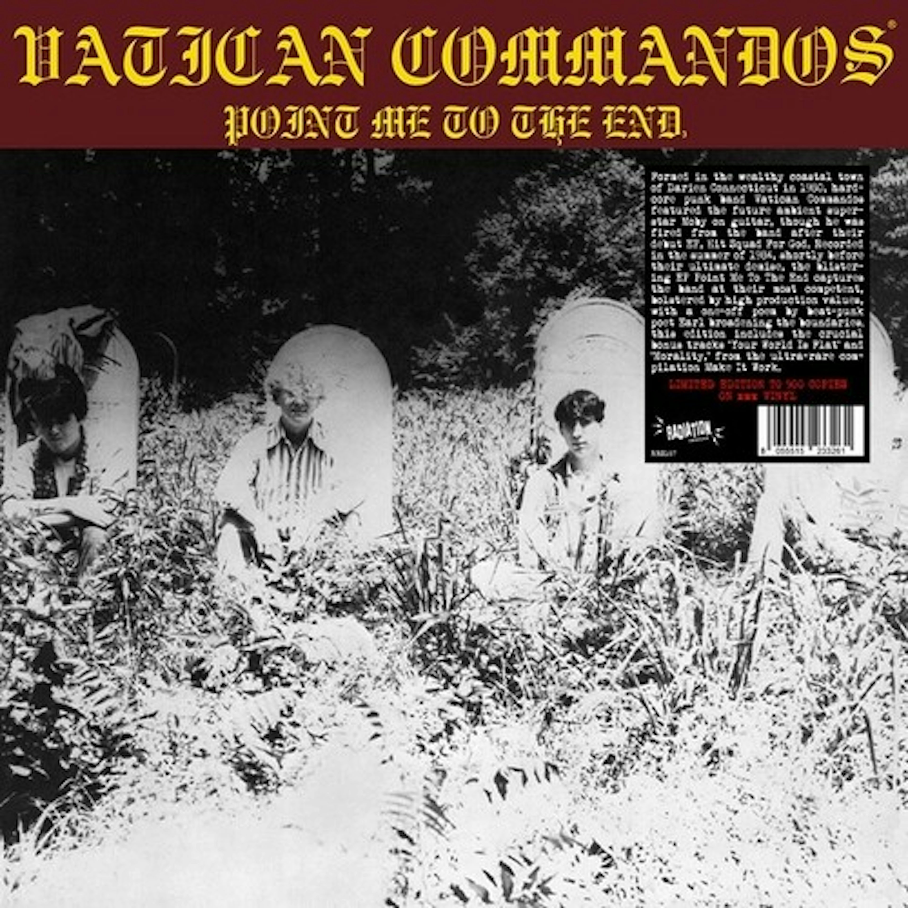 Vatican Commandos POINT ME TO THE END Vinyl Record