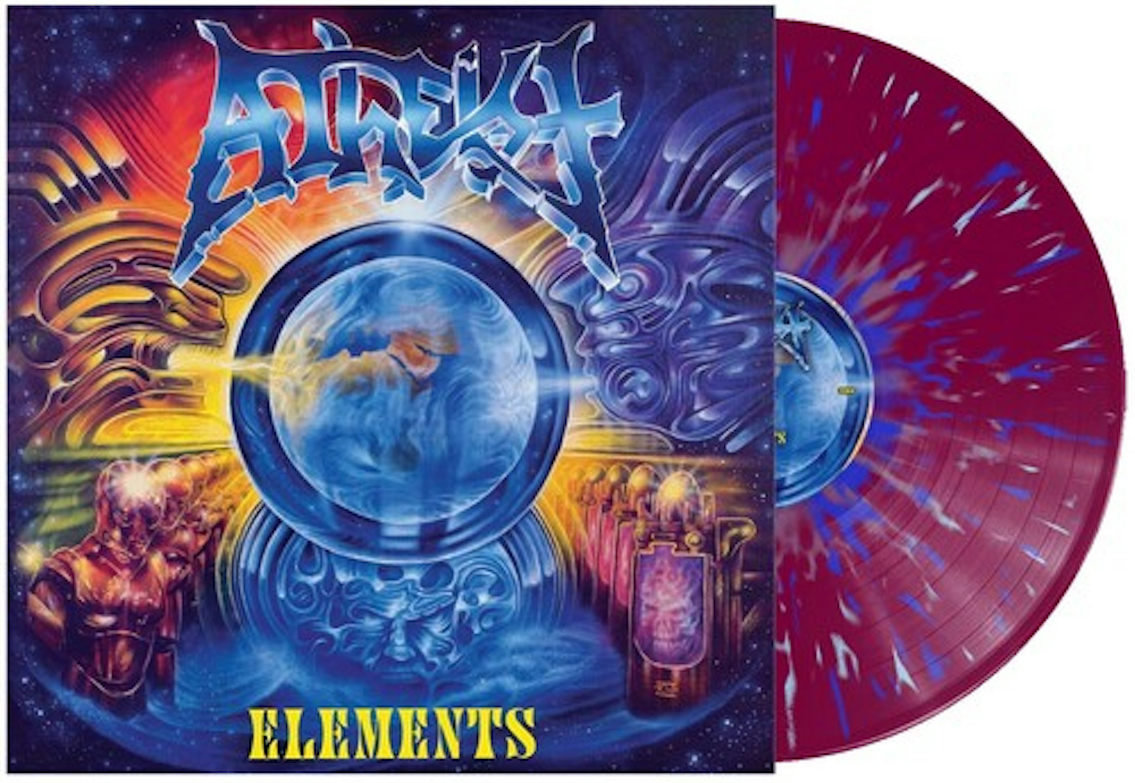 Atheist ELEMENTS - SPLATTER Vinyl Record