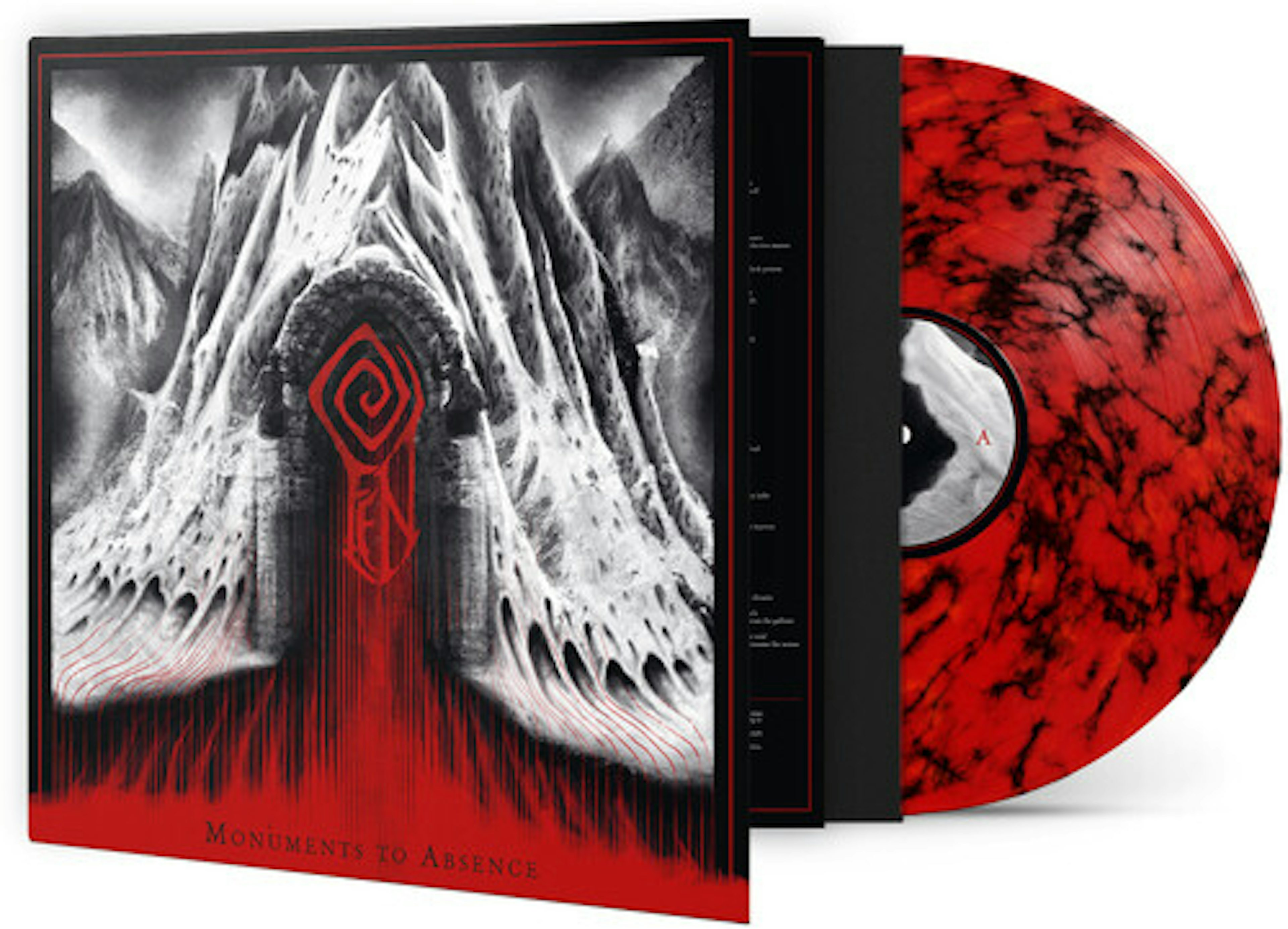 Fen MONUMENTS TO ABSENCE - RED/BLACK MARBLE Vinyl Record
