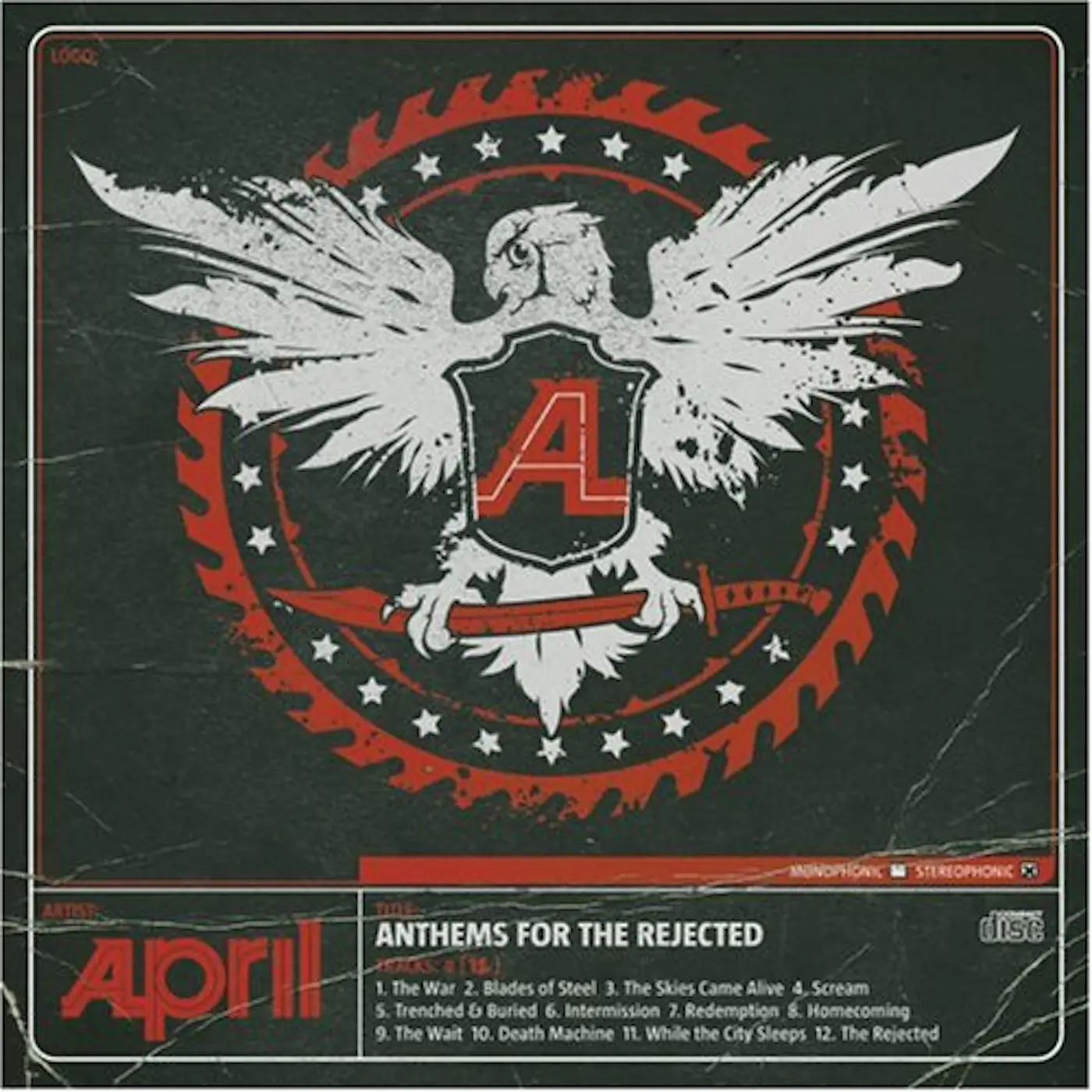 APRIL ANTHEMS FOR THE REJECTED CD