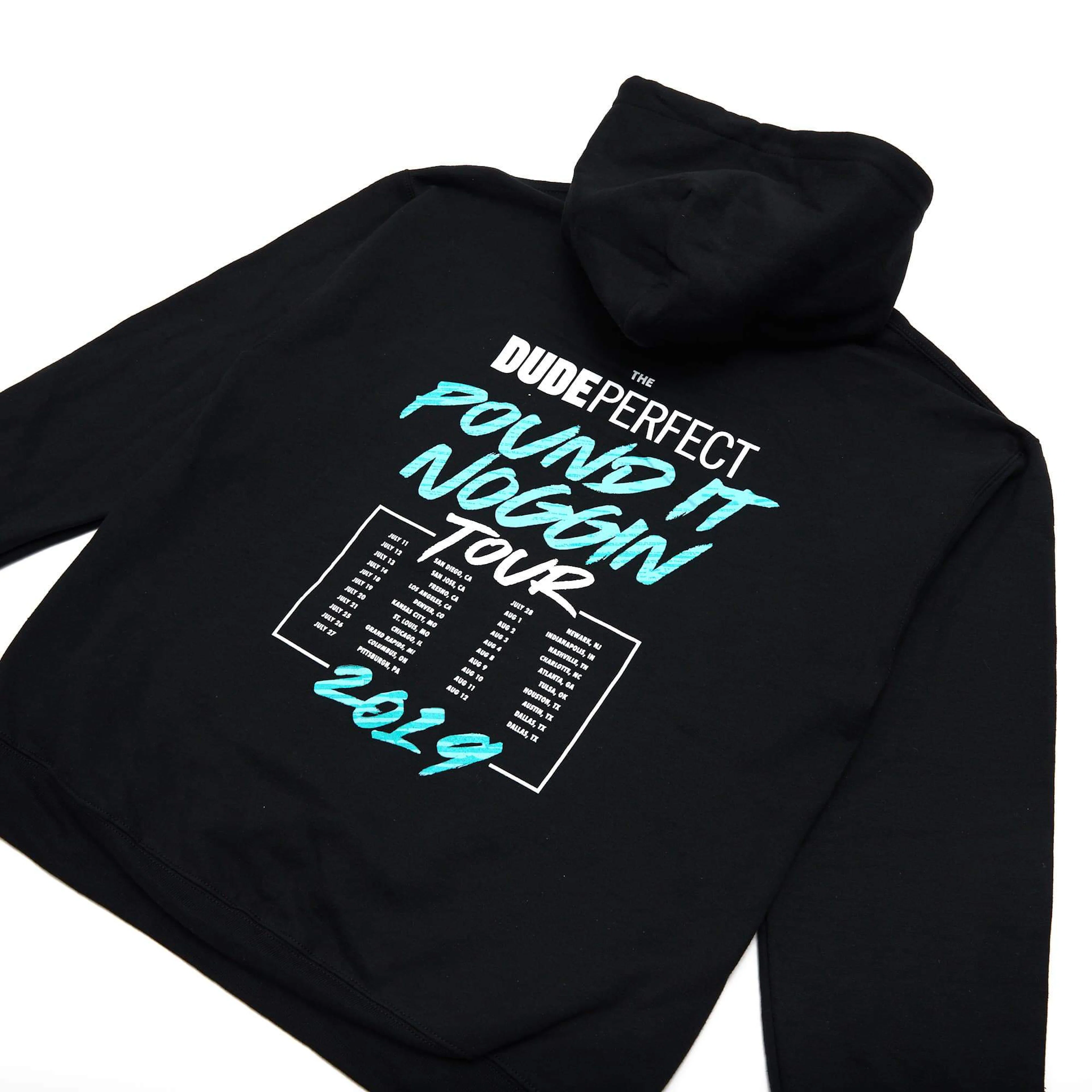 Dude Perfect Official Pound It Noggin Tour 2019 Hoodie w/ Tour Dates