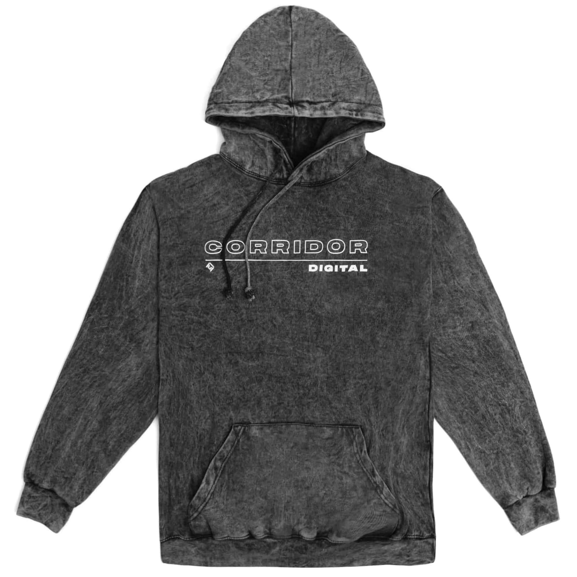 Corridor Digital 'Digital' Stone Wash Pullover Hoodie