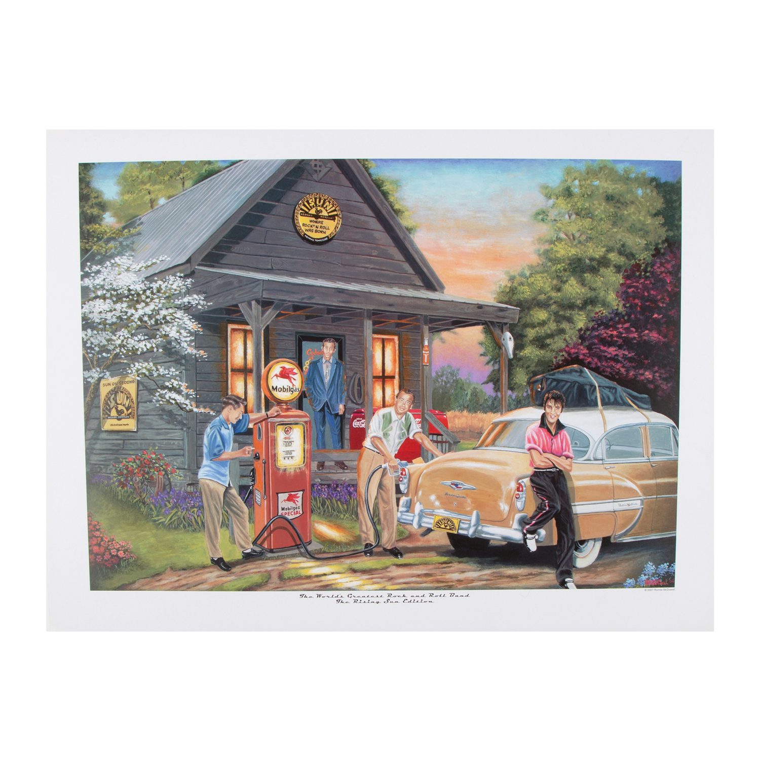 Elvis Presley Rising Sun Print