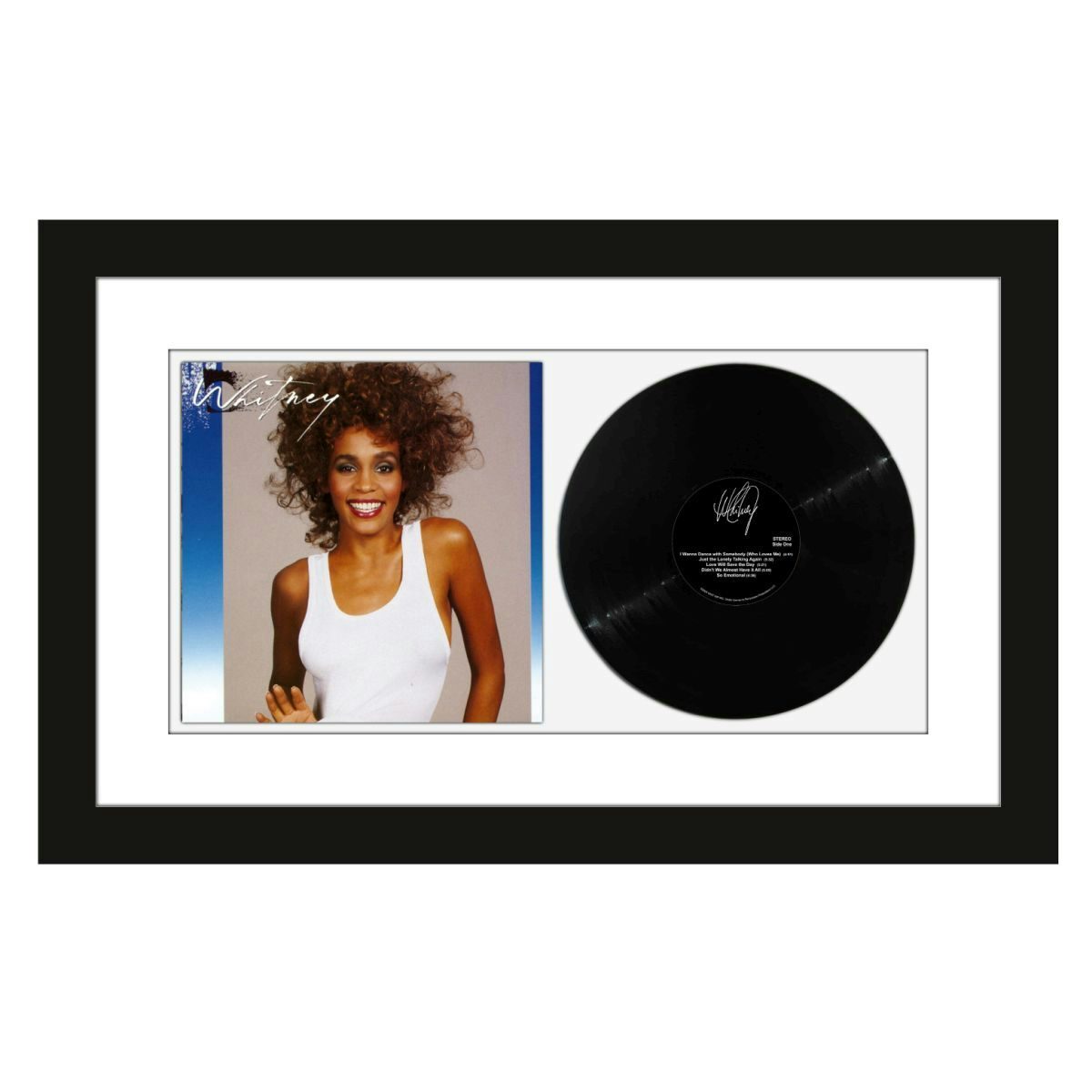 Merchbar2 Whitney Houston - Whitney Matted and Framed Album Cover with ...