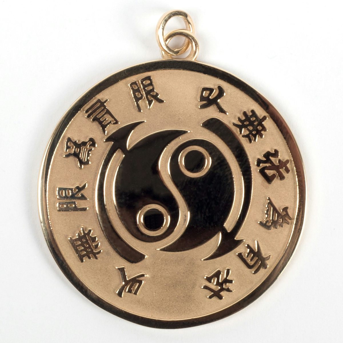 Bruce Lee Core Symbol 10k Yellow Gold Medallion - A Bruce Lee Store ...