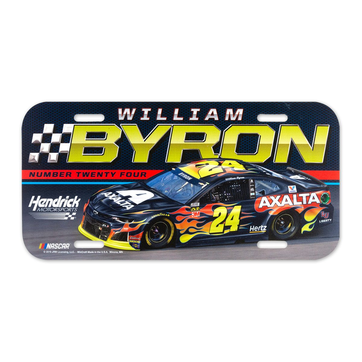 Hendrick Motorsports #24 NASCAR William Byron License Plate