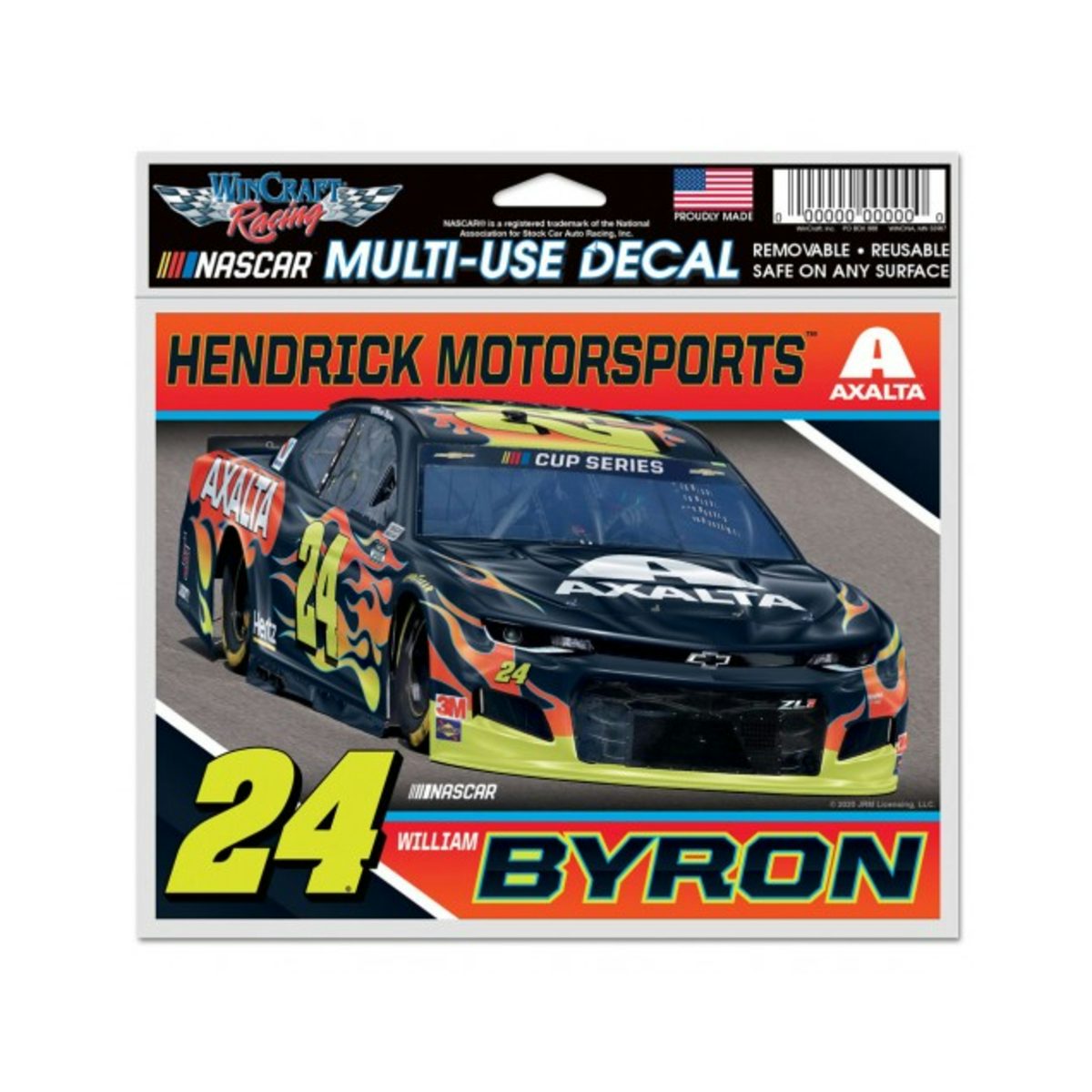 Hendrick Motorsports William Byron #24 2020 Axalta Multi-Use Decal 5"x 6"