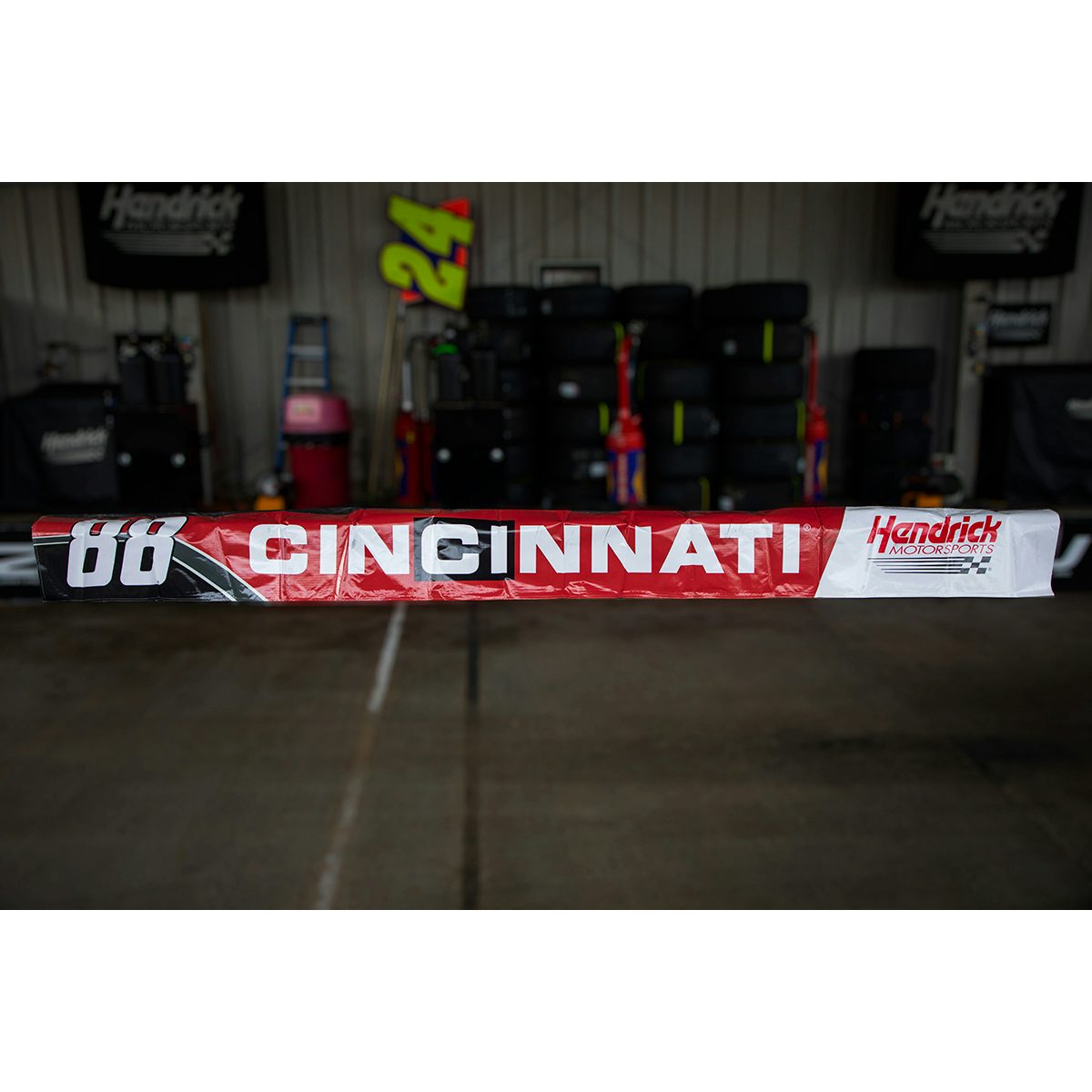 Hendrick Motorsports Race Used 2020 #88 Cincinnati Pit Wall Banner