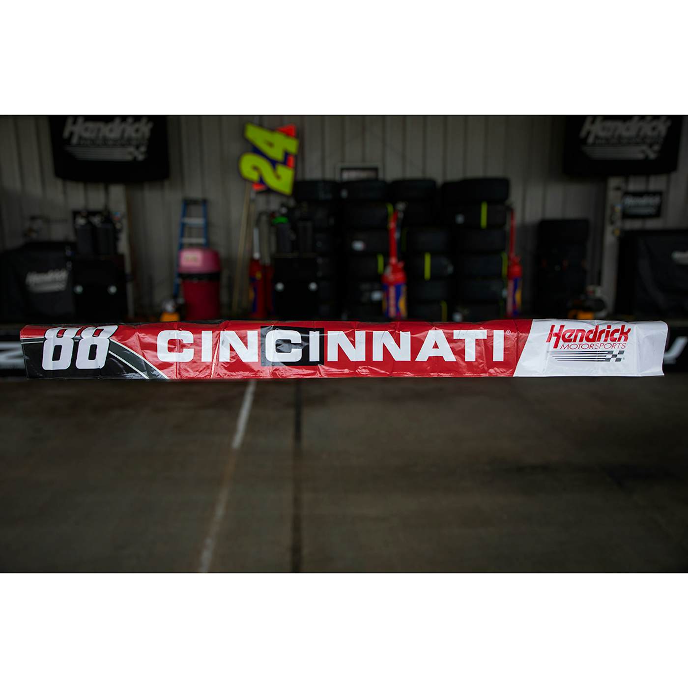 Hendrick Motorsports Race Used 2020 #88 Cincinnati Pit Wall Banner