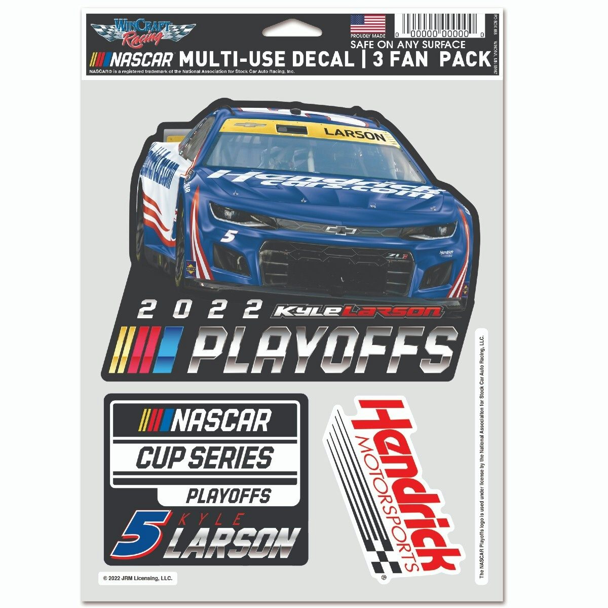 Hendrick Motorsports Kyle Larson #5 2022 Playoffs Multi-Use Decal 3 Fan ...