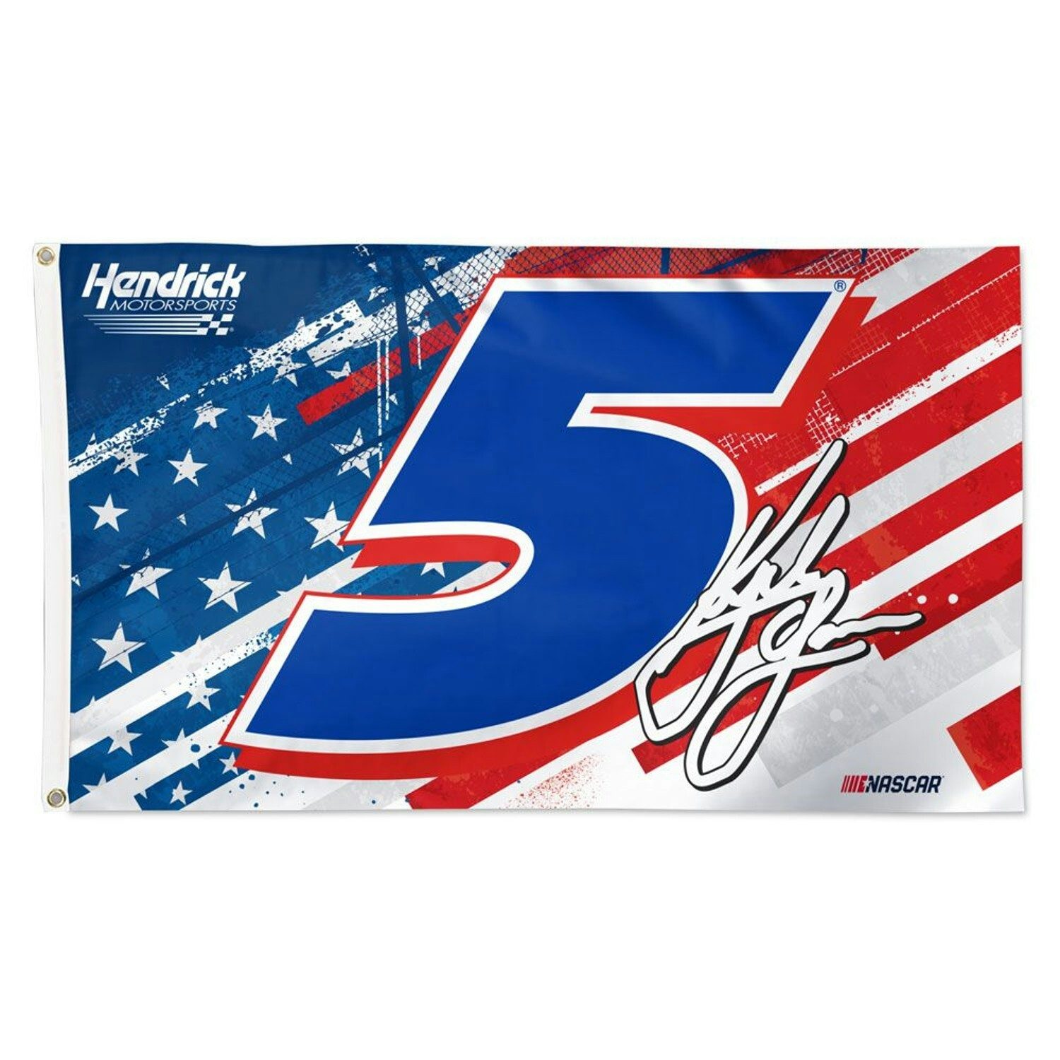 Hendrick Motorsports Kyle Larson #5 2023 Deluxe 3' x 5' Patriotic Flag
