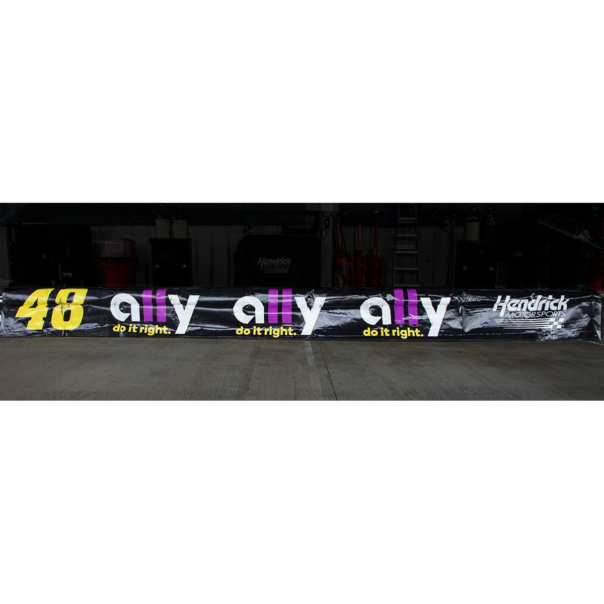 Hendrick Motorsports Race Used Jimmie Johnson #48 Ally Pit Wall Banner