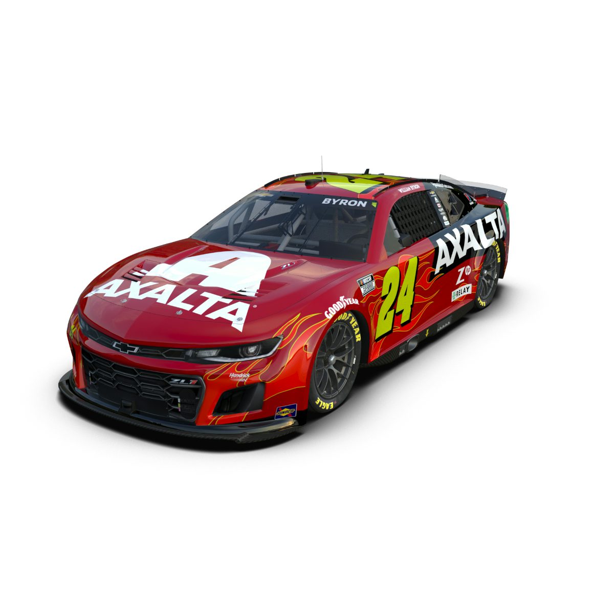 Hendrick Motorsports AUTOGRAPHED William Byron #24 2024 AXALTA HMS 40th ...