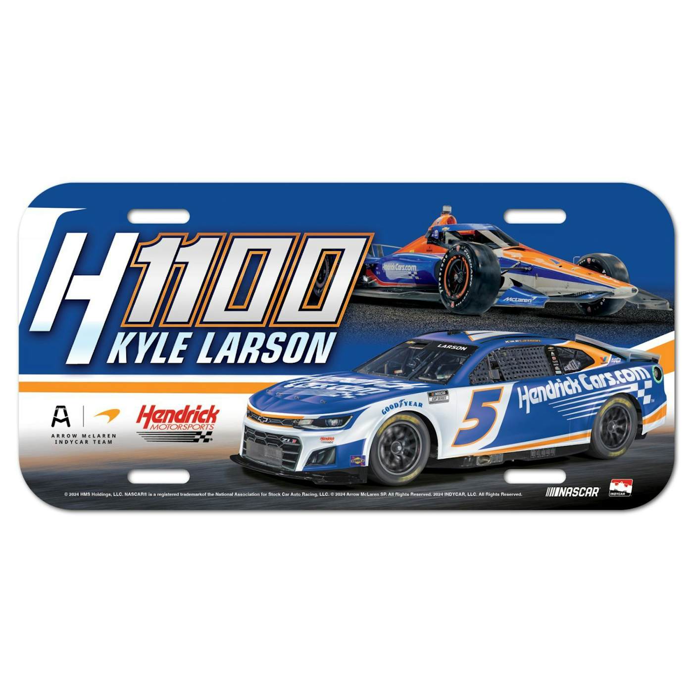 Hendrick Motorsports Kyle Larson H1100 Memorial Day Double License Plate