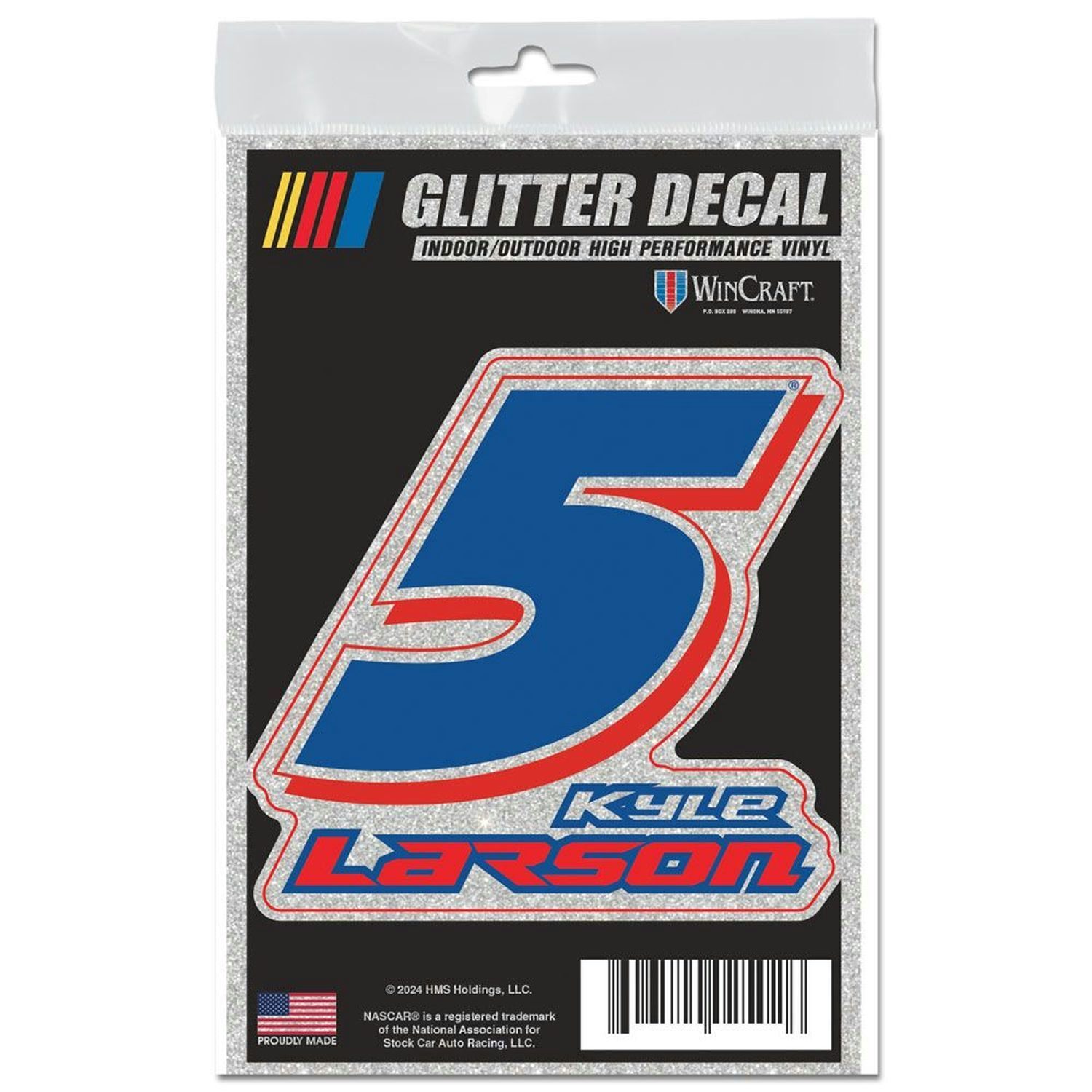 Hendrick Motorsports Kyle Larson #5 3" x 5" Glitter Decal