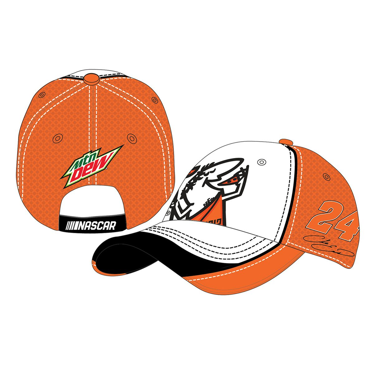 Hendrick Motorsports Chase Elliott #24 Mtn Dew Little Caesars Hat