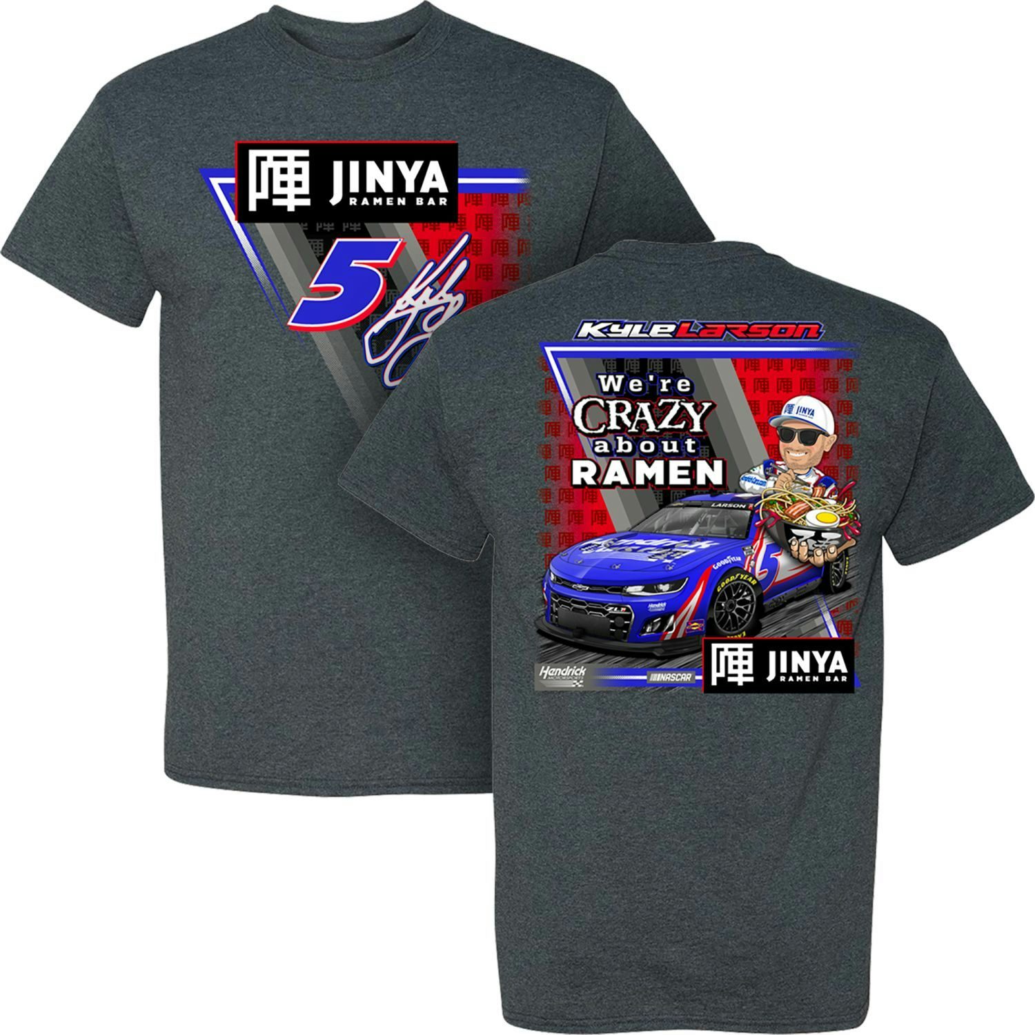 Hendrick Motorsports Kyle Larson #5 JINYA Ramen Bar T-shirt
