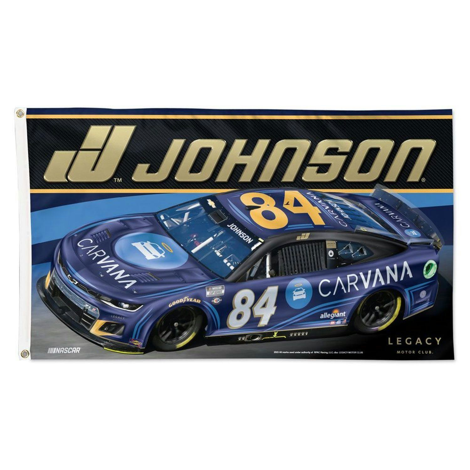 Jimmie Johnson #84 Carvana Deluxe 3' x 5' Flag